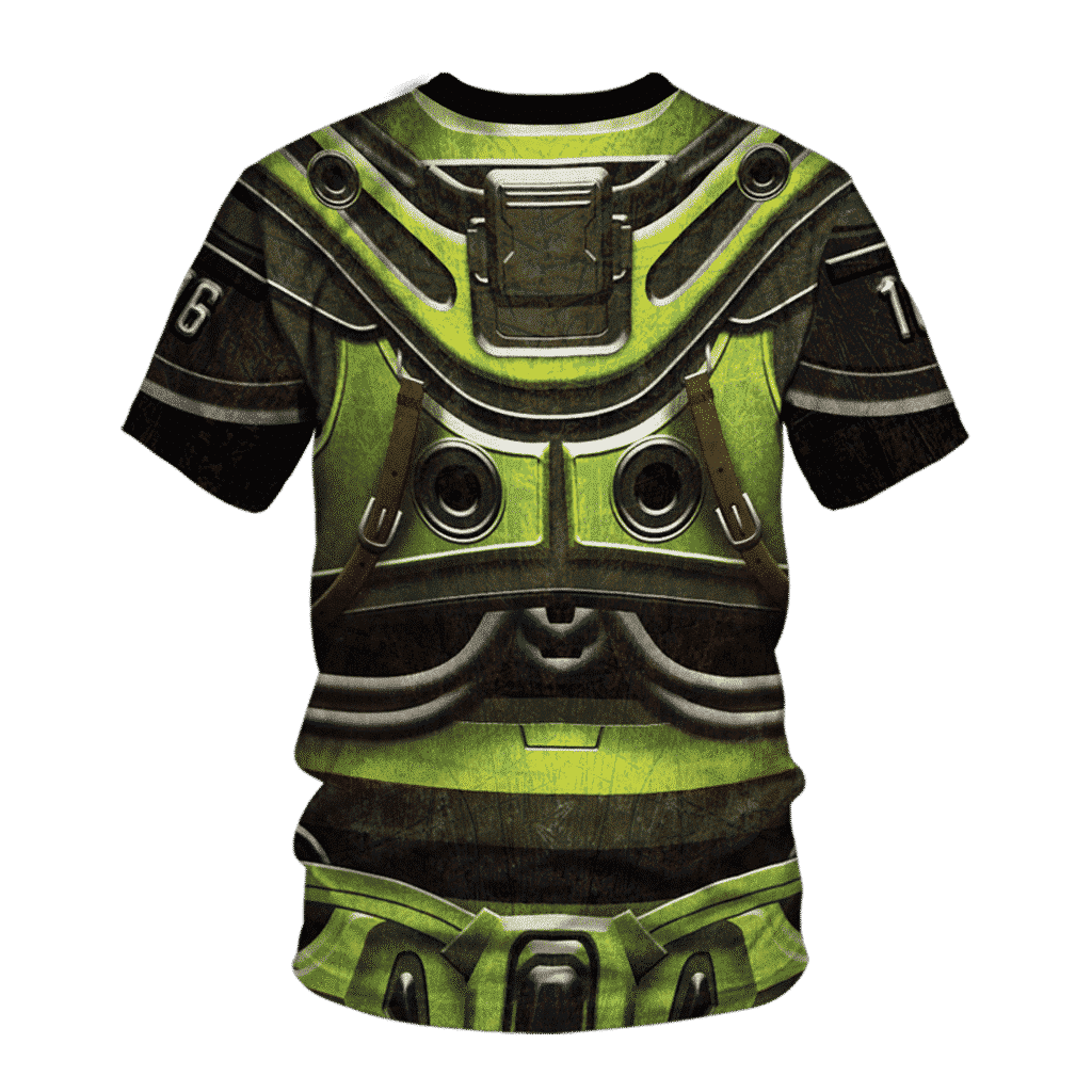 Dragon Ball Z Android 16 Armor Suit Cosplay Green T-Shirt