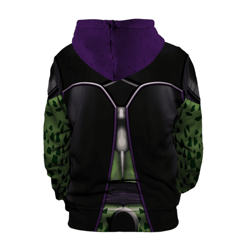 DBZ Classic Body Armor Suit Of Bio-Android Cell Hoodie