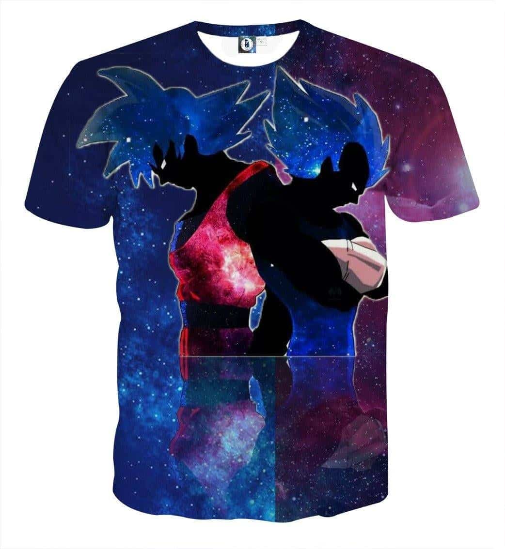 DBZ Vegeta Goku Super Saiyan Warrior Galaxy Background Awesome Basic T ...