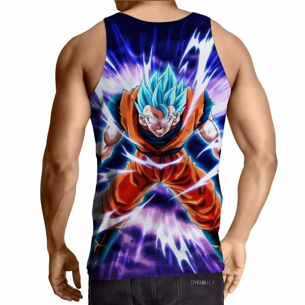 Dragon Ball Goku Blue Super Saiyan Rage Cool Summer Tank Top