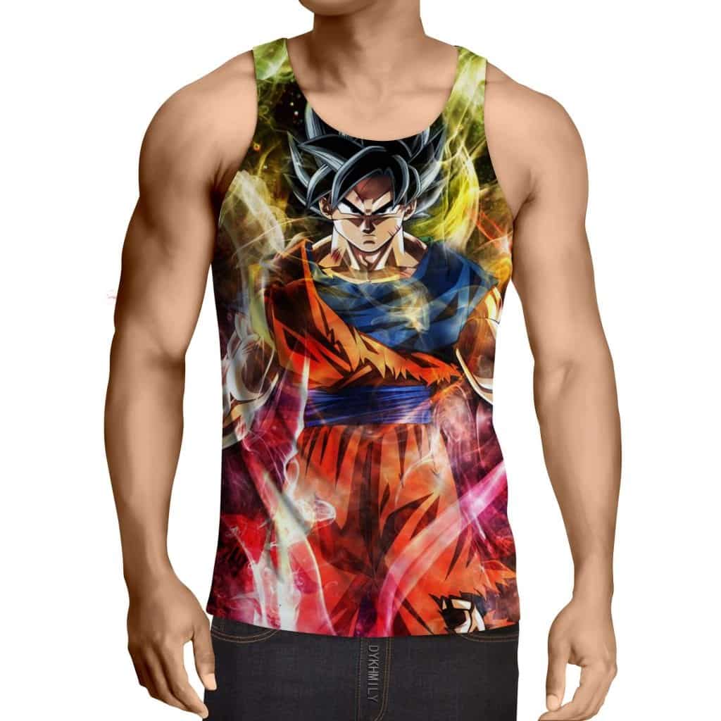 Dragon Ball Goku Super Saiyan God Ultra Instinct Gym Tank Top