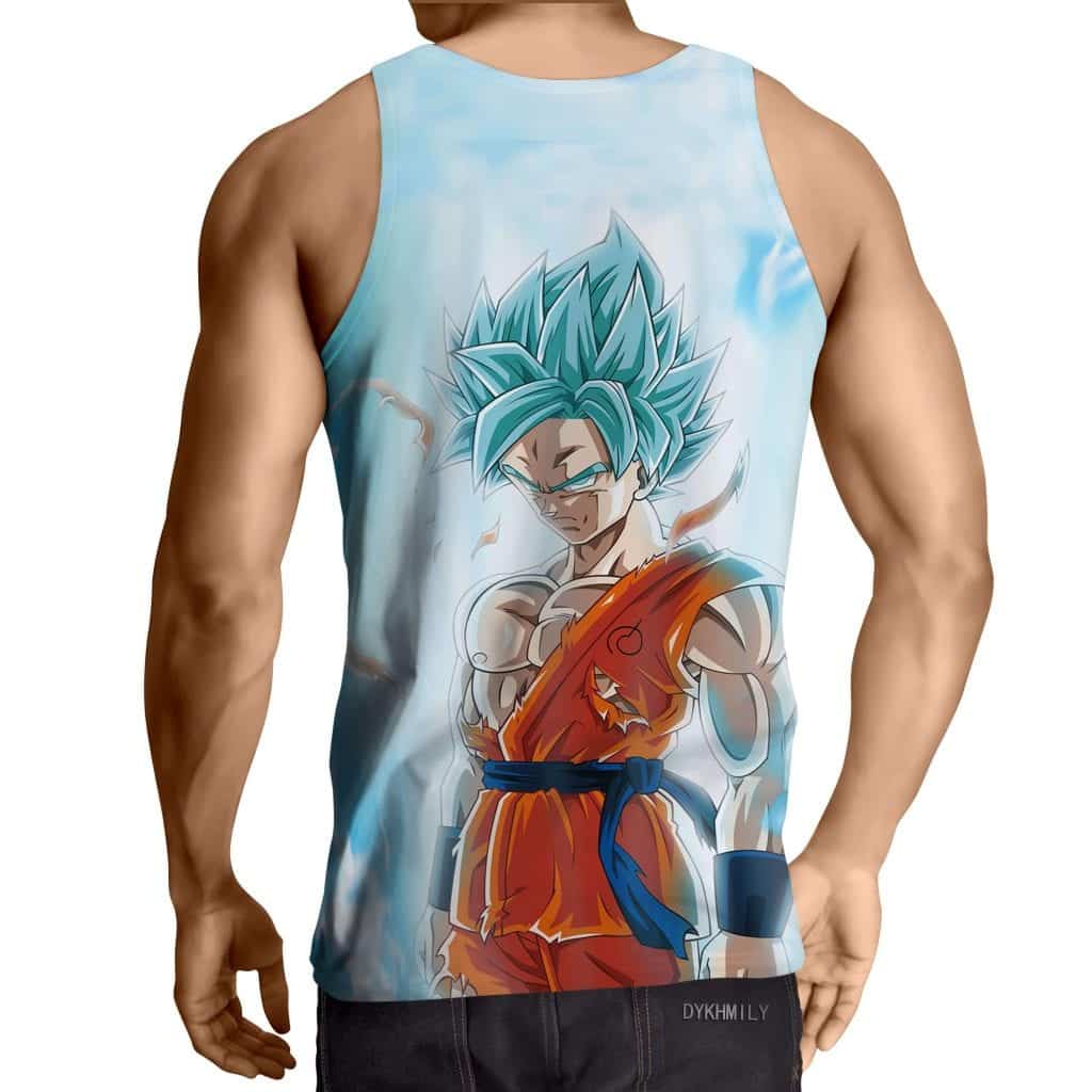 Dragon Ball Serious Super Saiyan Goku 2 Blue Epic Tank Top