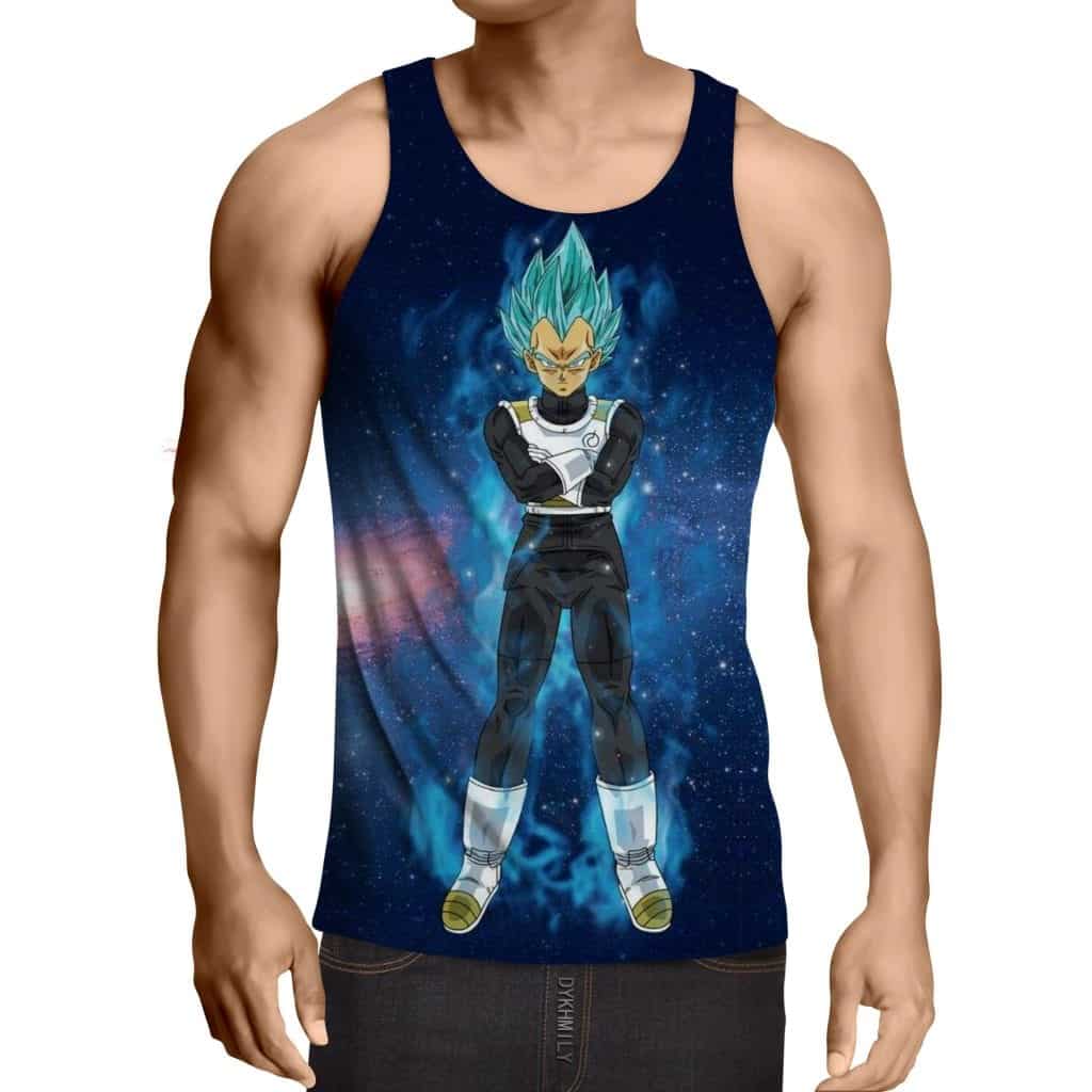 Dragon Ball Super Pissed Vegeta Blue Dope Universe Tank Top