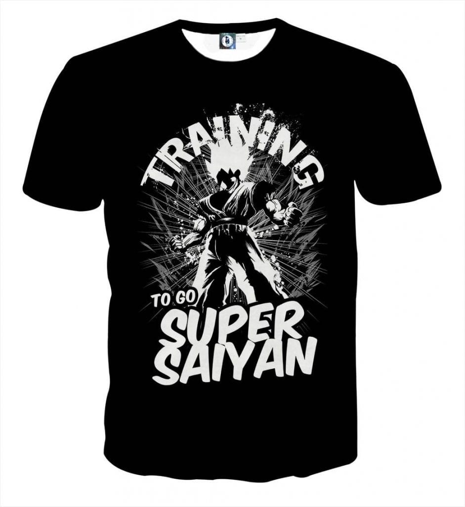 Dragon Ball Z Goku Training To Go Super Saiyan Epic T-Shirt (Kids & Adults)