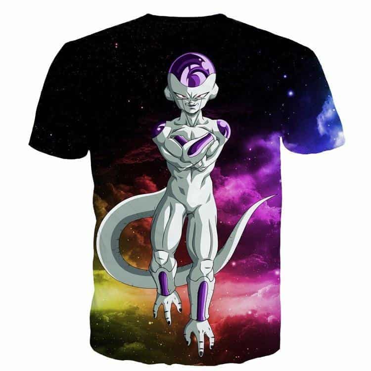 Mighty Frieza Flying Space Galaxy Swag Black Ultimate 3D T-Shirt